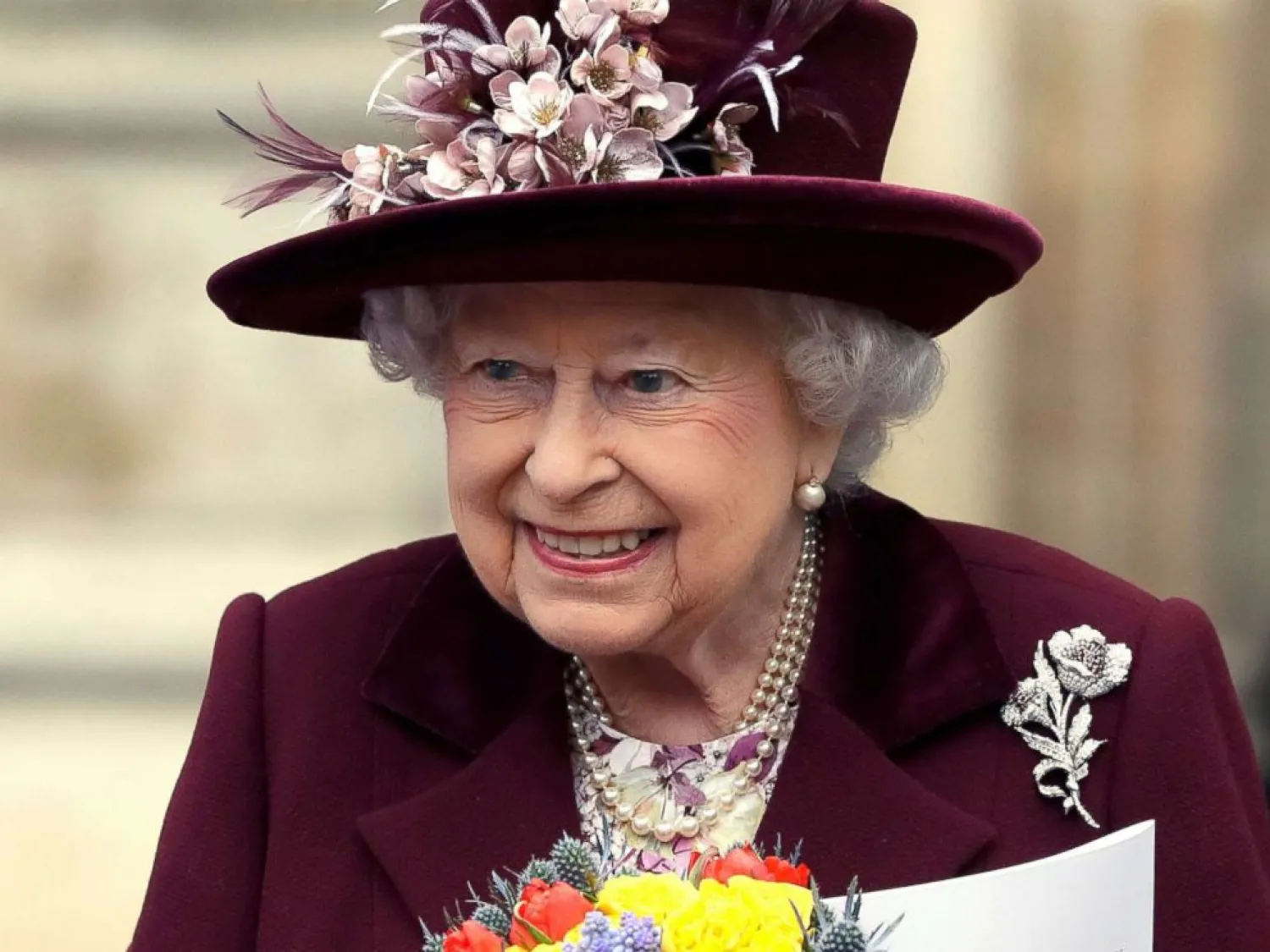 Queen Elizabeth Celebrates Easter at Windsor Castle