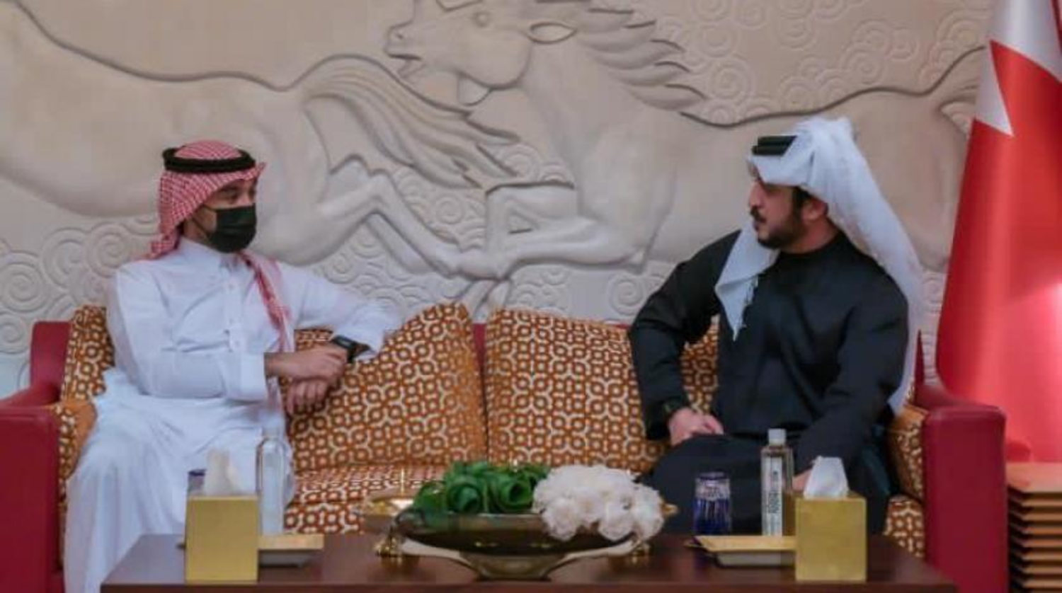 Sheikh Khalid bin Hamad Receives Saudi Arabia's Prince Abdulaziz bin ...