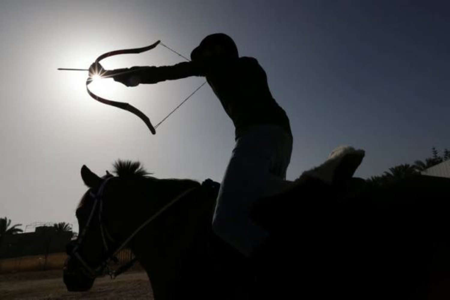 First Team of Mounted Archers Takes Aim in Gaza