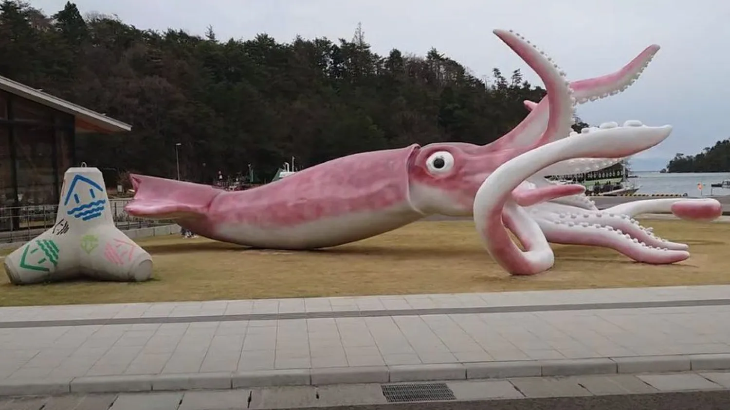 Japan Town Builds Giant Squid with COVID-19 Relief Funds