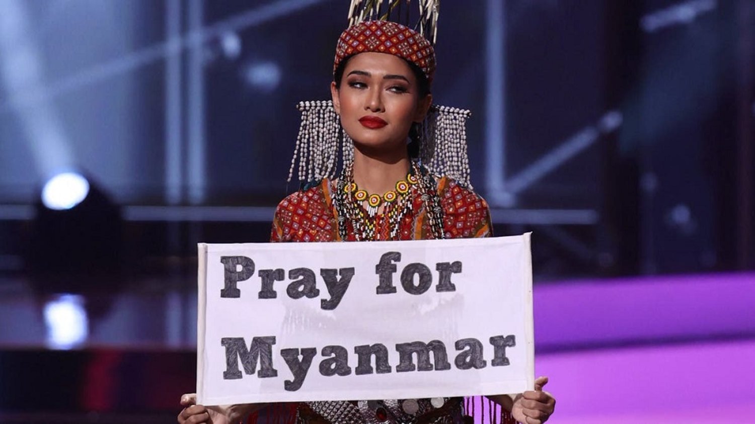 At Miss Universe Pageant, Myanmar's Contestant Pleads 'Our People Are ...