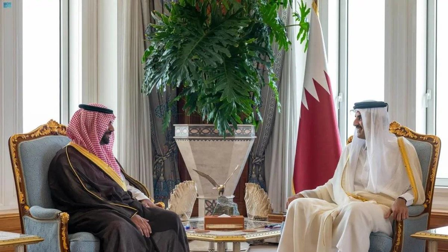 Emir of Qatar Receives Saudi Minister of Culture