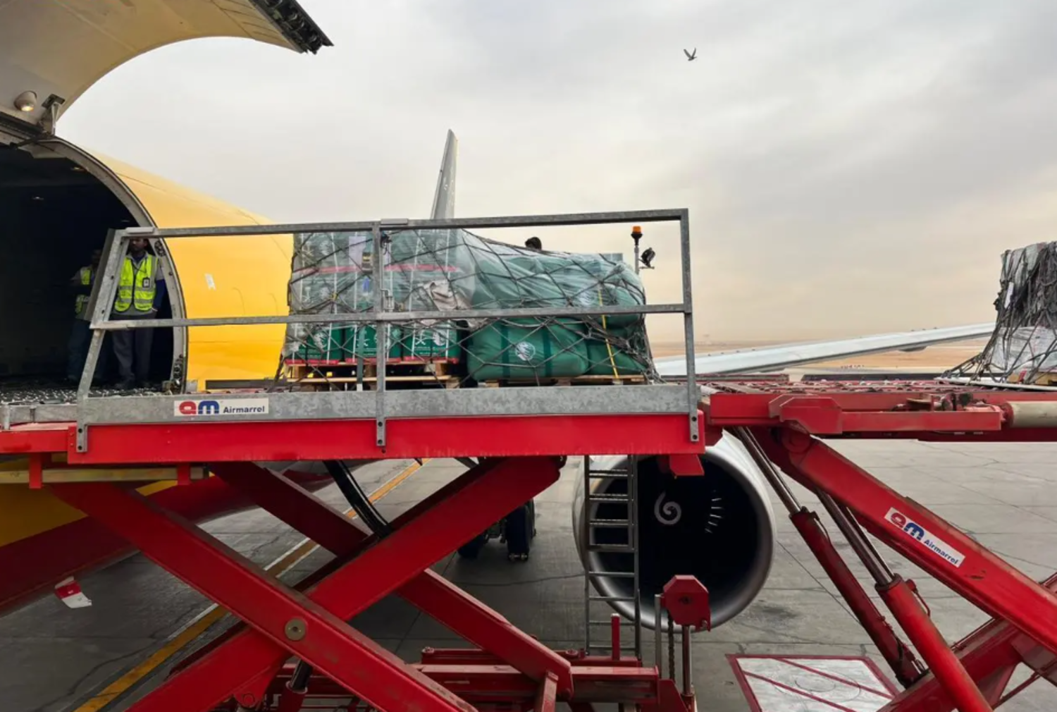 3rd Saudi Relief Plane Departs with Relief Aid for Palestinians in Gaza