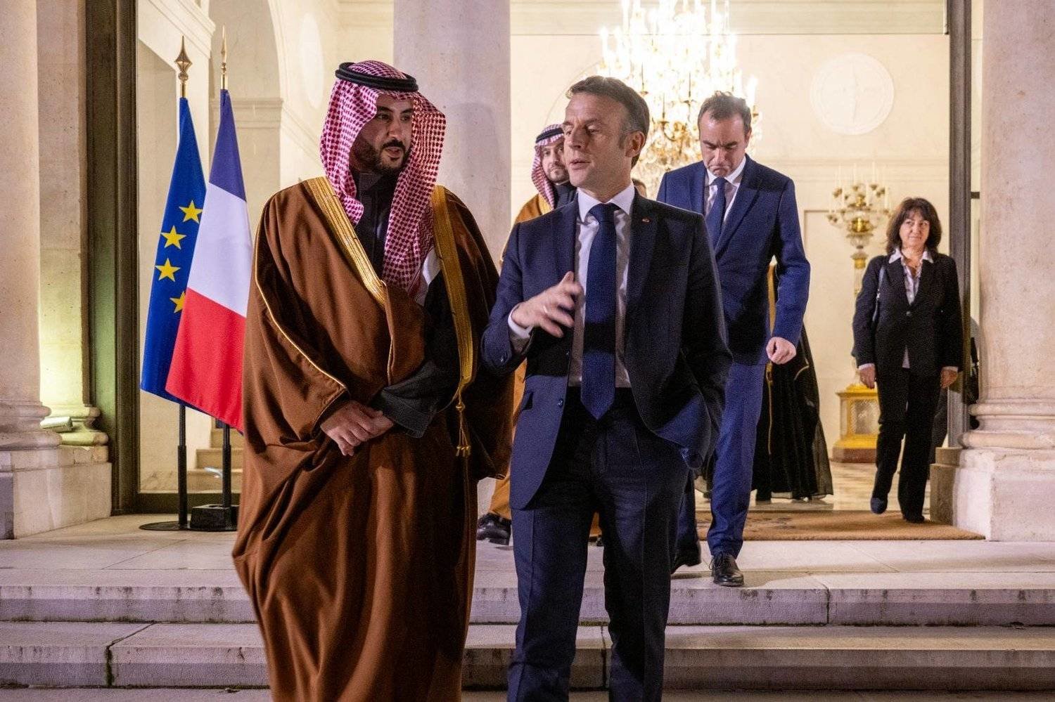 Saudi Defense Minister, Macron Discuss Bilateral Ties between France ...