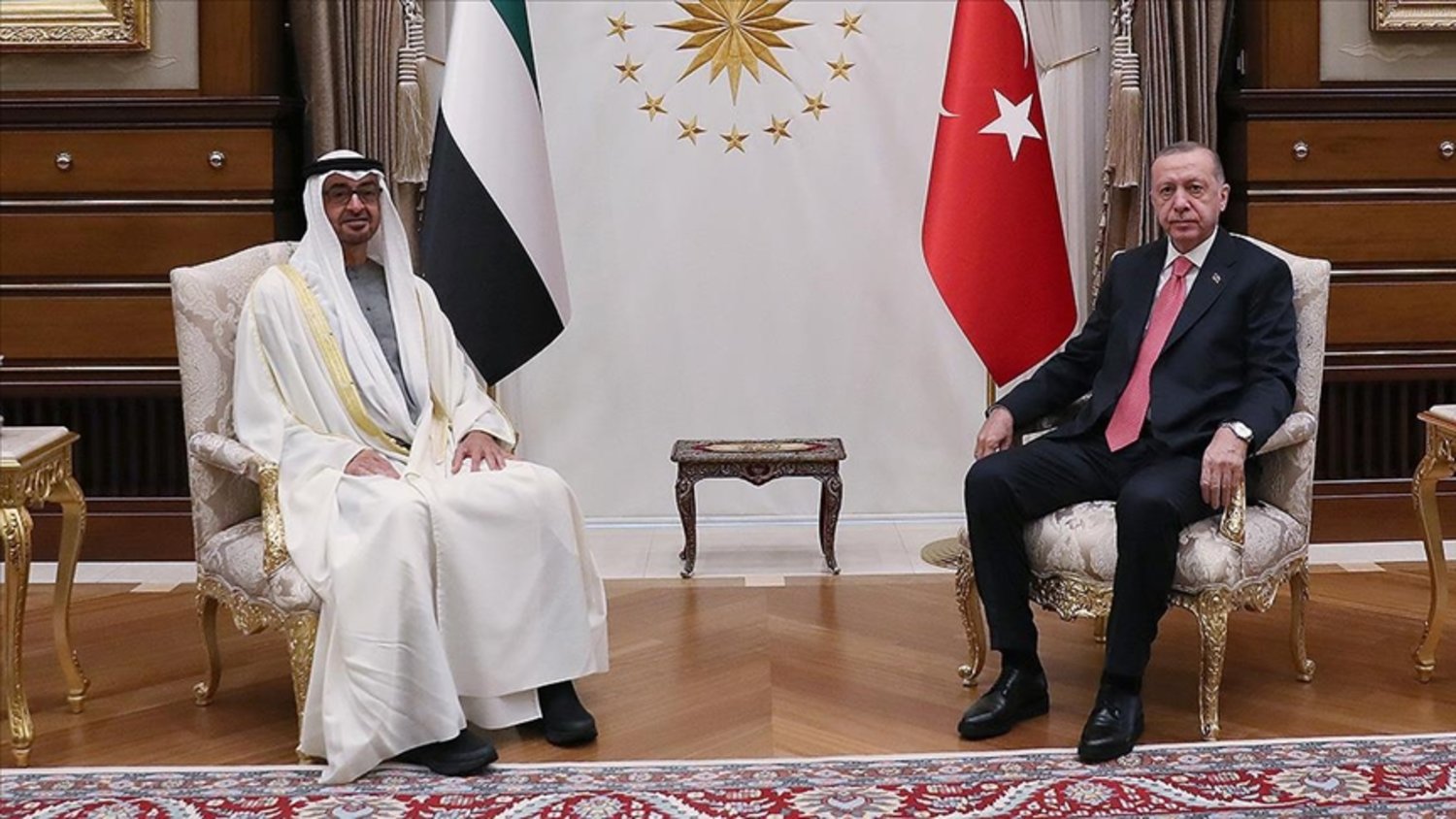 Cumhurbaşkanı Erdoğan BAE Devlet Başkanı Muhammed bin Zayid en-Nehyan ...