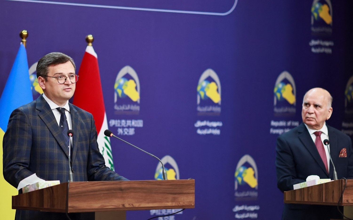 Ukraine Foreign Minister Seeks Support on Visit to Iraq