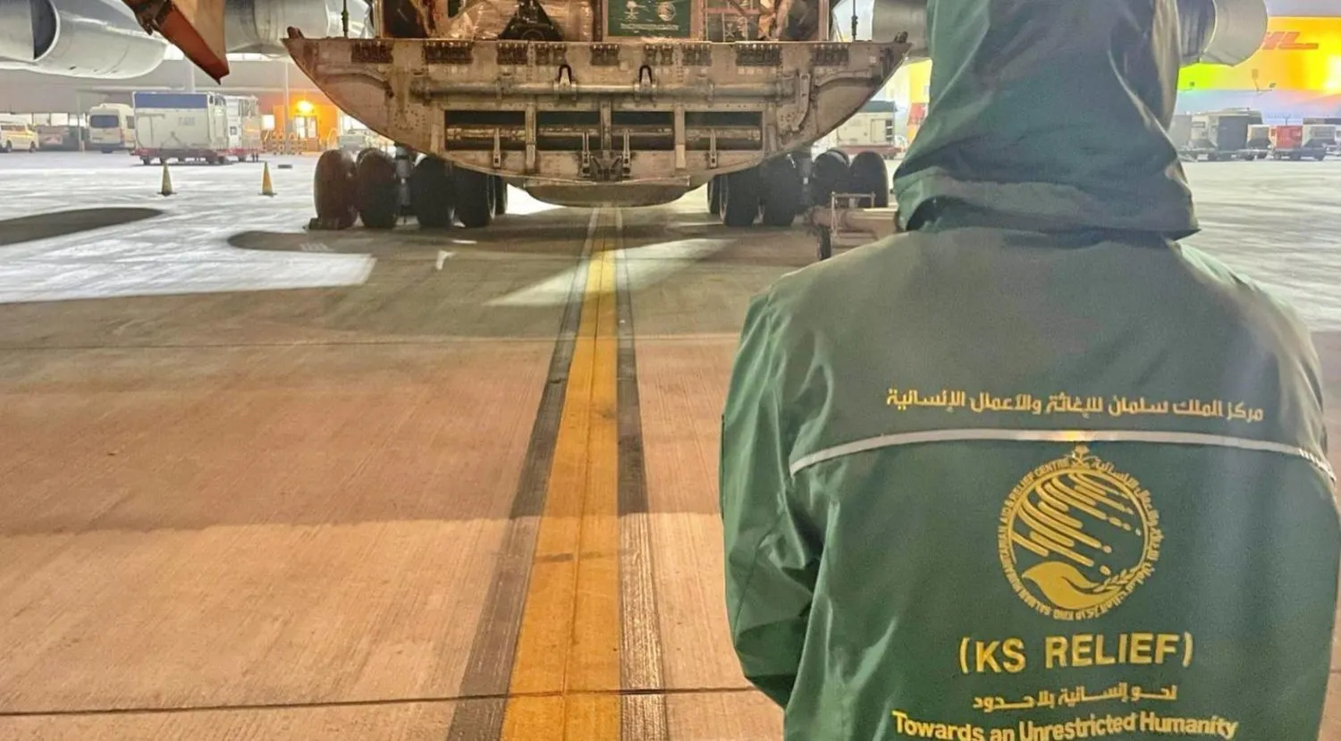 Suudi Arabistan’ın Gazze’ye yardım taşıyan 34. uçağı yola çıktı