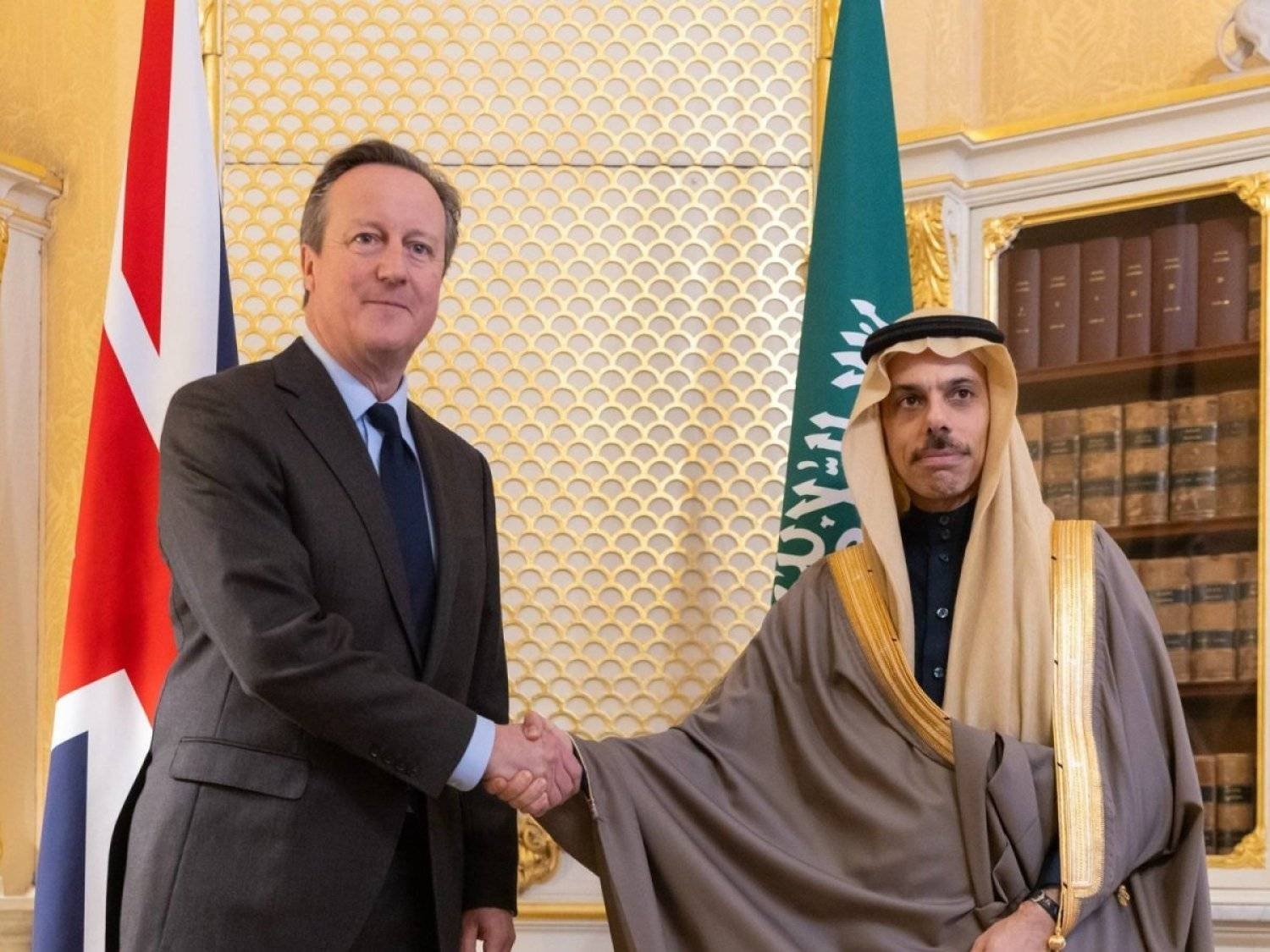 Saudi, British FMs Discuss Developments in Gaza