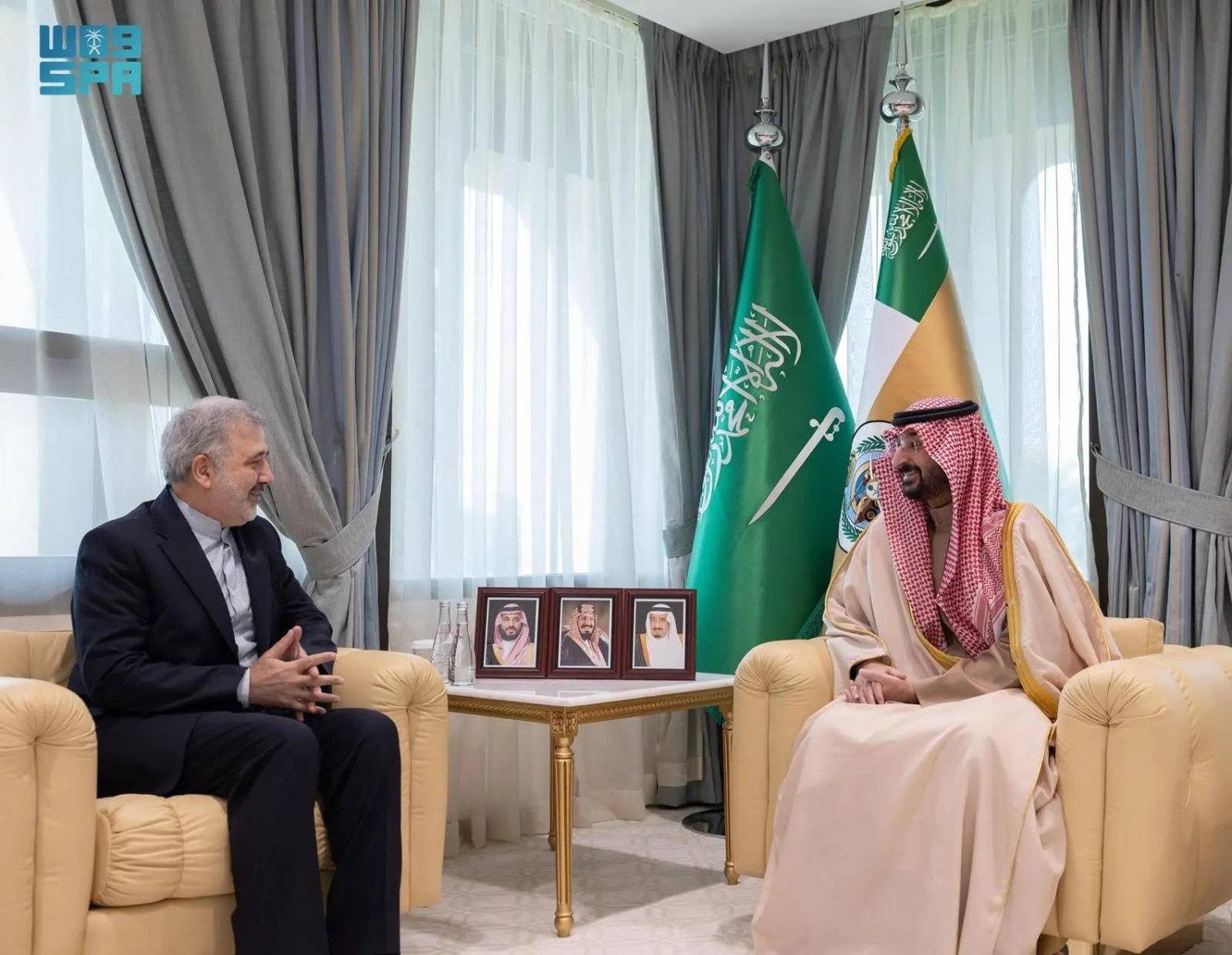 Saudi Minister of National Guard Meets with Iran’s Ambassador
