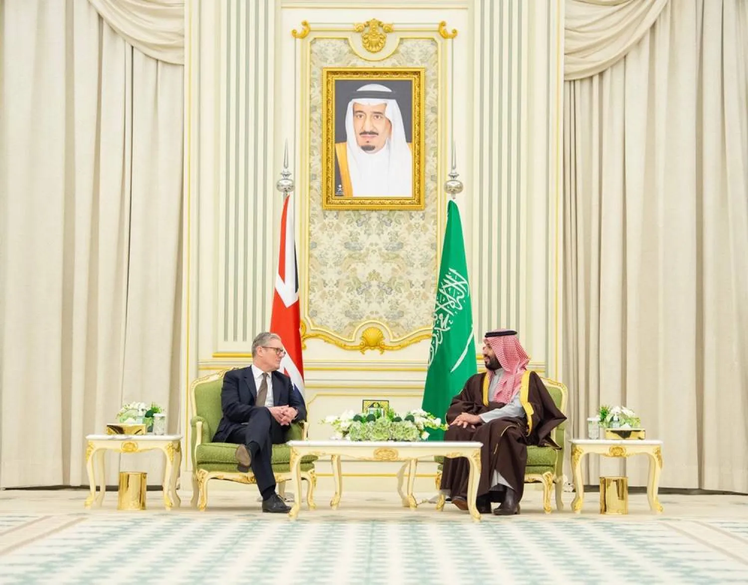 Saudi Crown Prince, UK PM Hold Expanded Talks in Riyadh