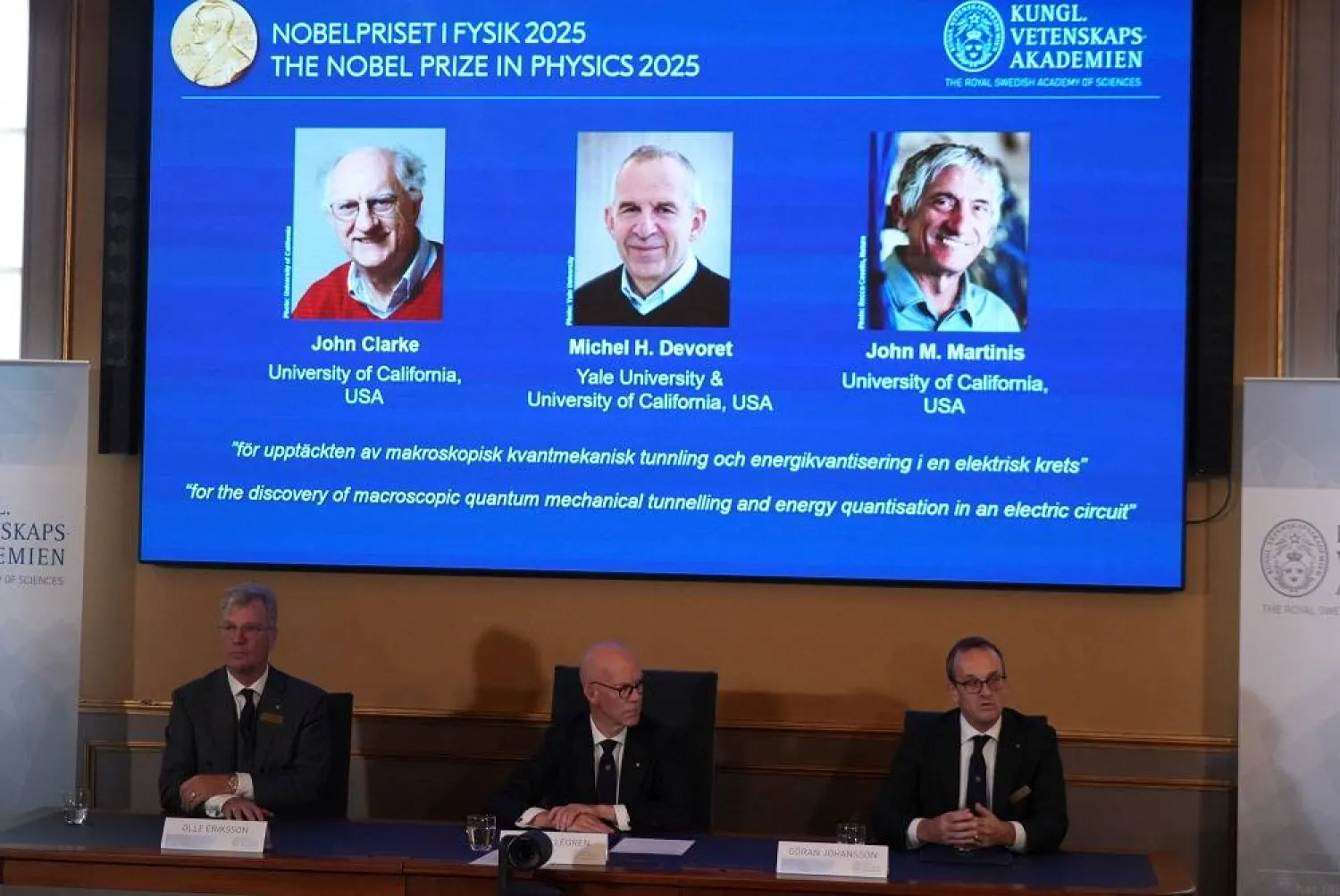 Nobel Prize in Physics Goes to 3 Scientists Whose Work Advanced Quantum Technology