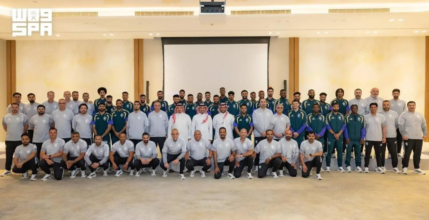 Saudi Sports Minister Sees off National Team ahead of its Departure to ...