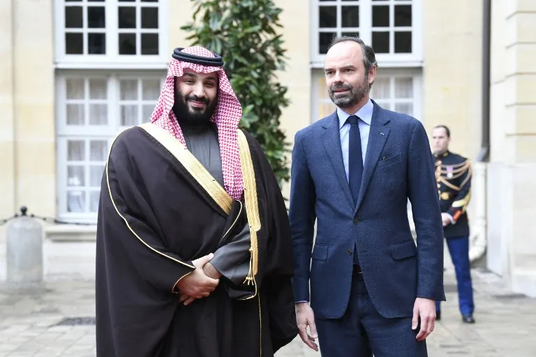 Saudi Crown Prince Meets with French PM in Paris