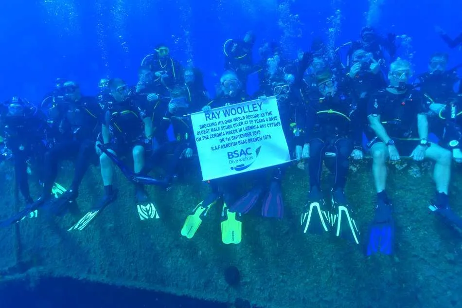 WW2 British Veteran Hits Record as Oldest Diver