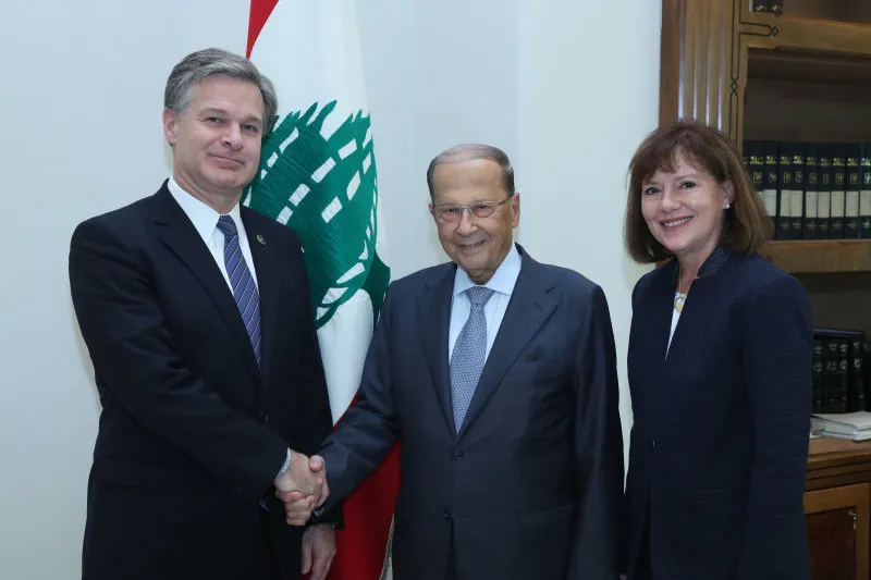 FBI Chief Visits Beirut, Expresses Support to Lebanese Army