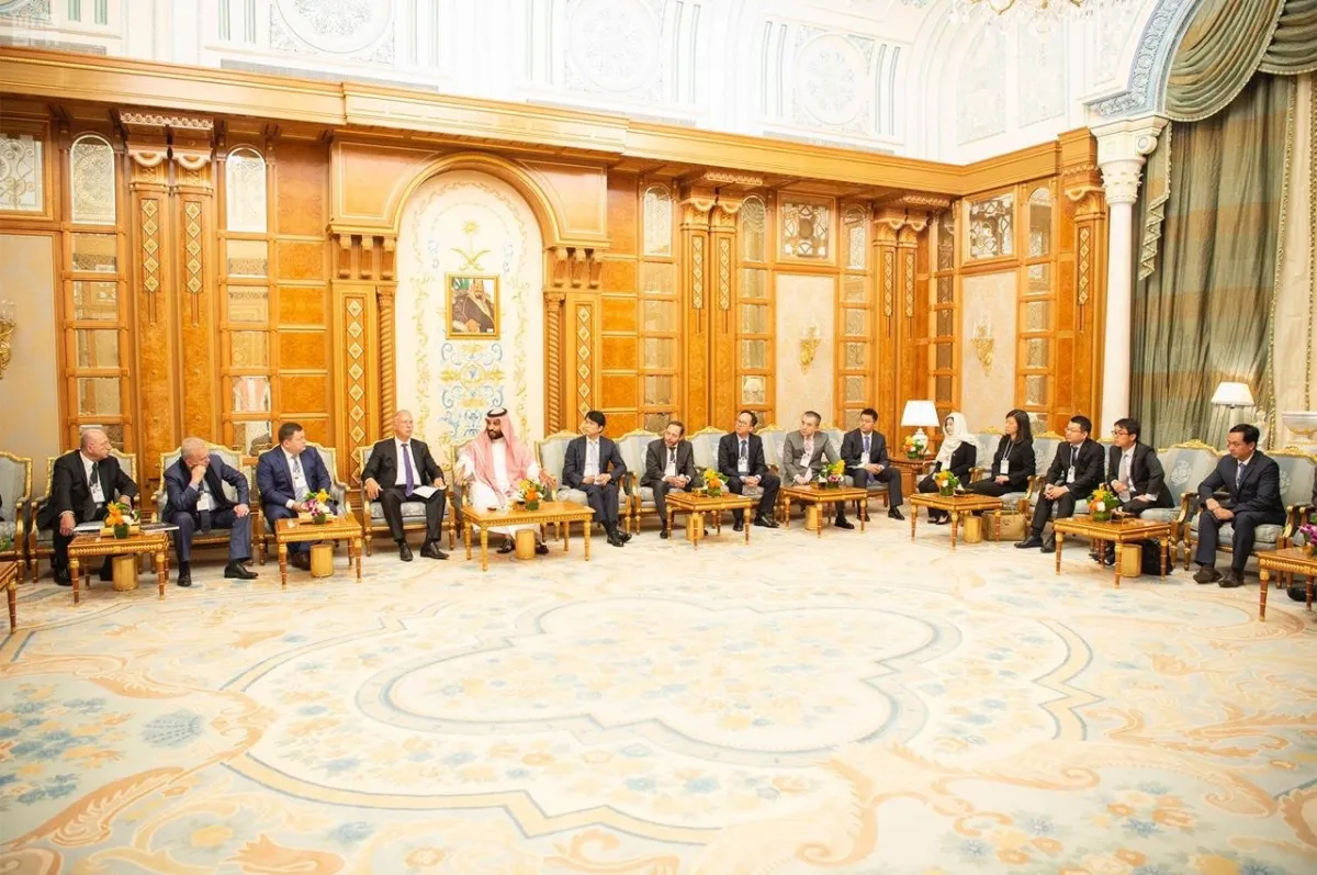 Saudi Crown Prince Meets with Heads of Sovereign Funds