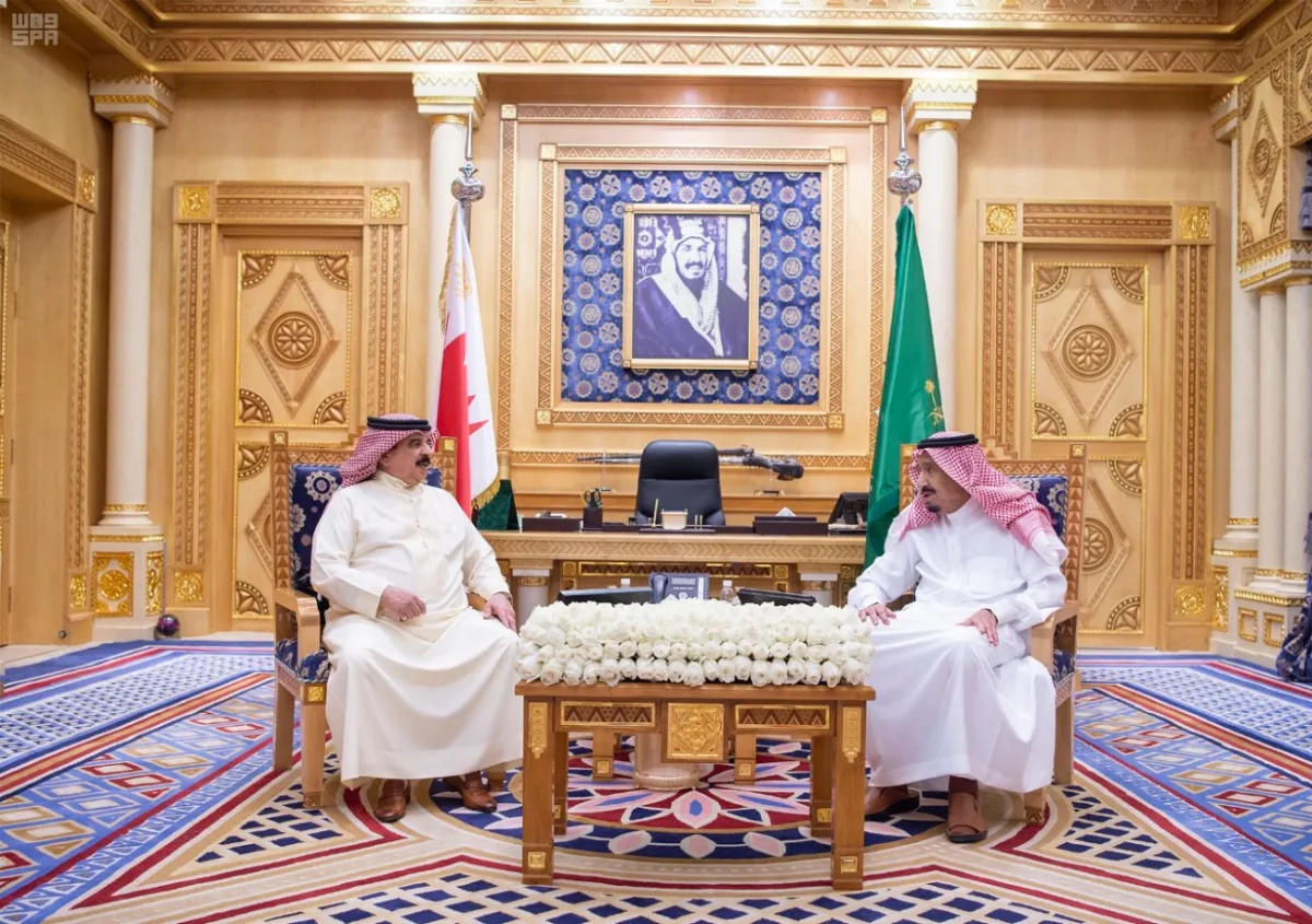 King Salman Receives King of Bahrain in Riyadh