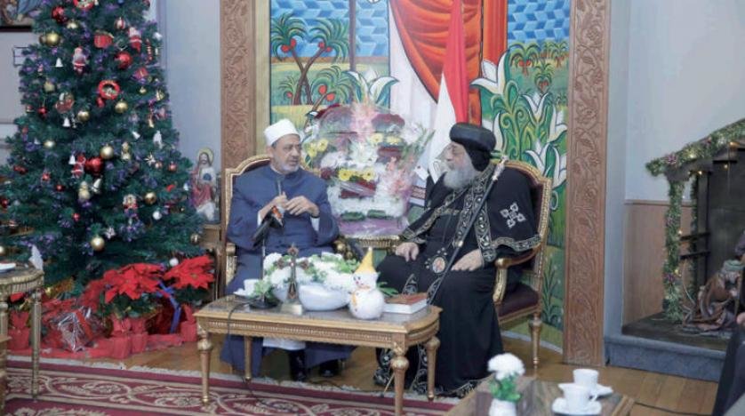 Ezher Şeyhi, Mısır’daki Hristiyanların kutlamalarına katıldı