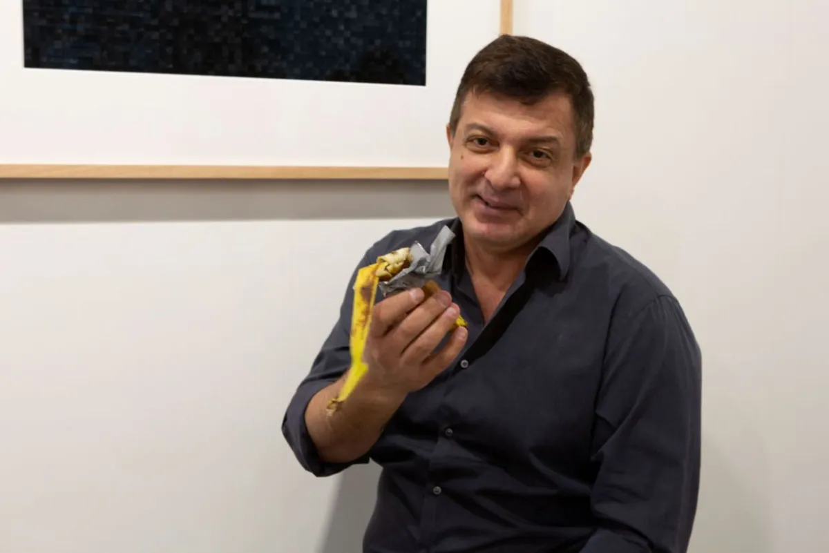 Artist Eats Banana Artwork Worth 100,000 Pounds