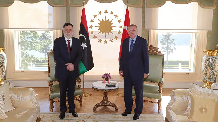 Erdoğan ve Serrac Libya krizine karşı barışçıl bir çözümün ...