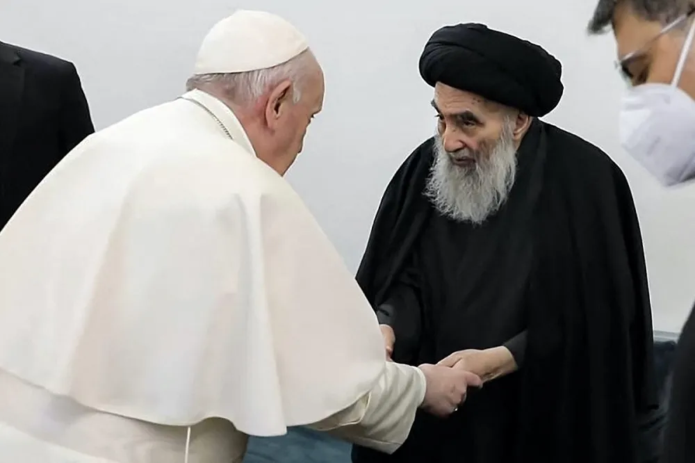 Sistani Expresses to Pope his Disappointment in Iraqi Politicians