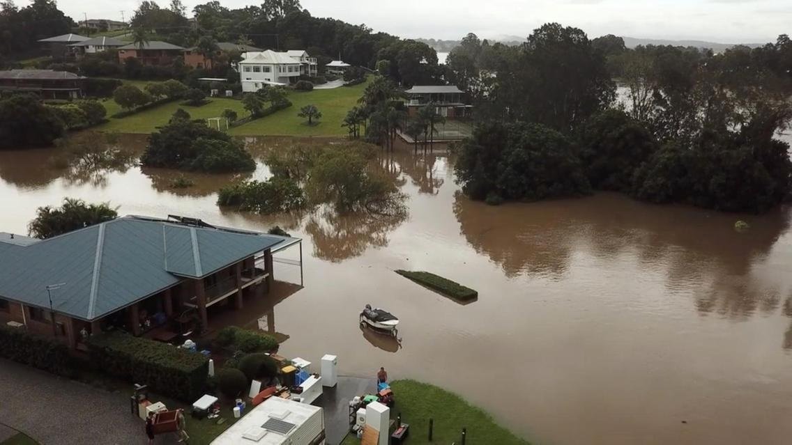 Heavy Rains in Australia's East Bring Worst Floods in 50 Years