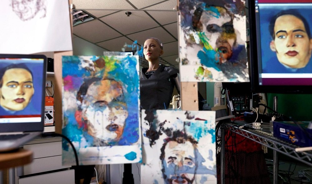 NFT Digital Artwork by Humanoid Robot Sophia up for Auction