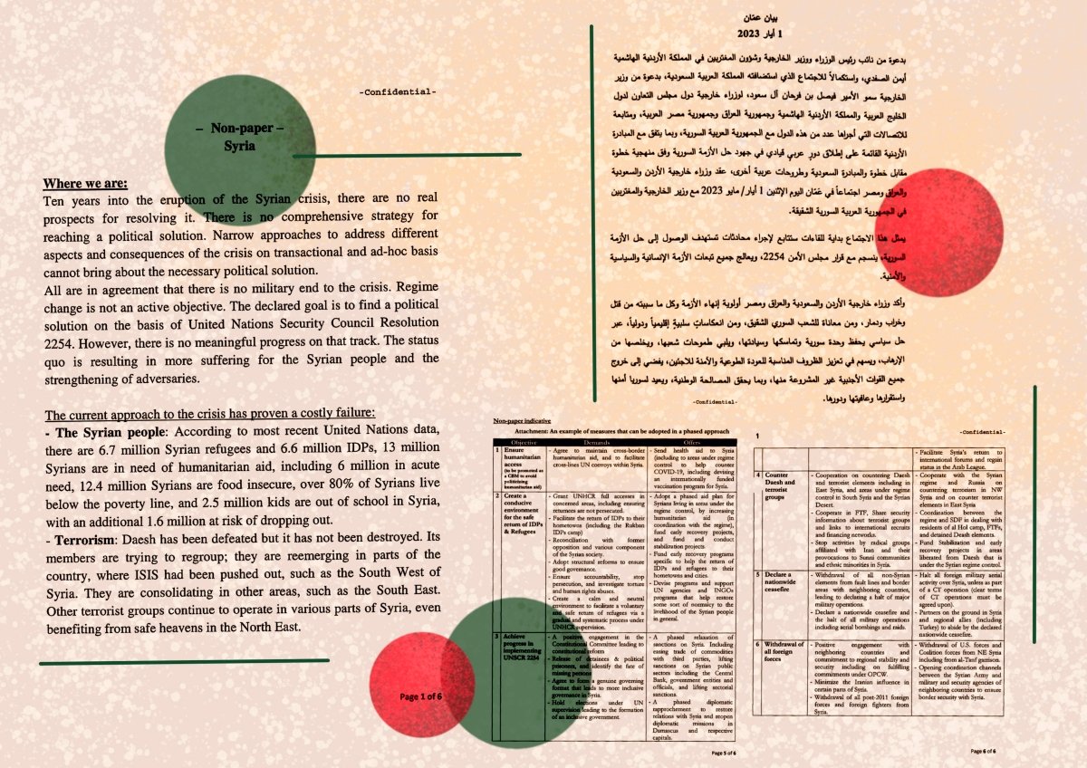 Suriye'nin Arap Birliği'ne dönüşüne hazırlığa dair ‘gizli belgeler ...
