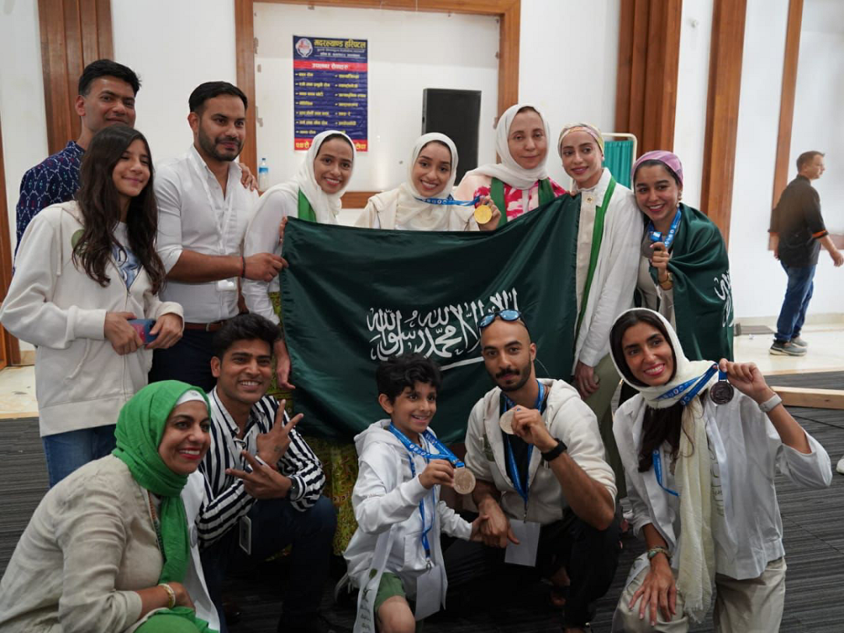 Saudi Yoga Team Wins 5 Medals in Nepal Yoga Competition