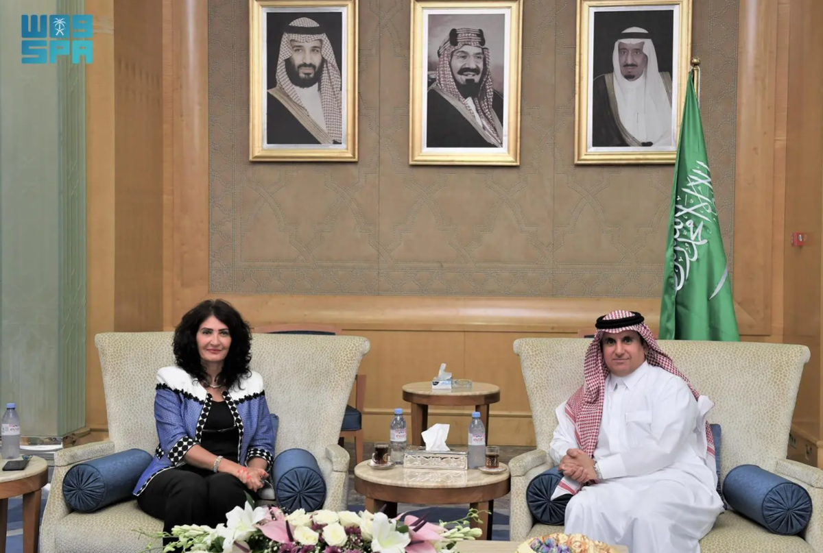 Saudi AL Permanent Representative Holds Talks with Head of UNRWA Cairo ...
