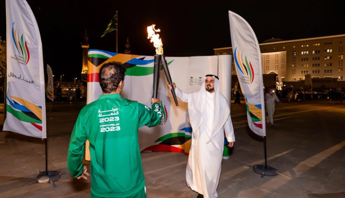 Torch of Saudi Games 2023 Visits Historic Kaf Palace