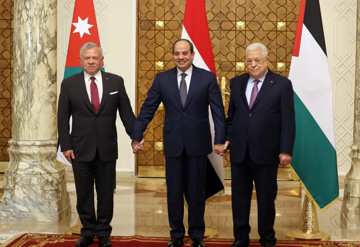 Mısır, Filistin ve Ürdün’ün katılımıyla gerçekleşen üçlü zirvede ...