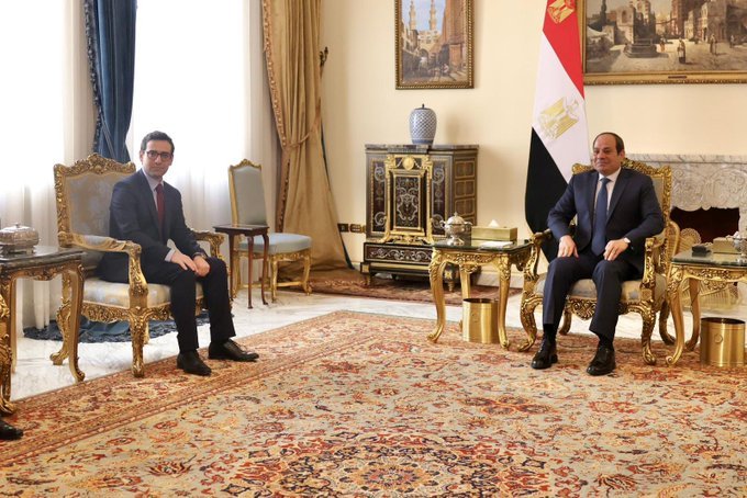 Fransa Dışişleri Bakanı Sejourne, Mısır Cumhurbaşkanı Sisi ile görüştü