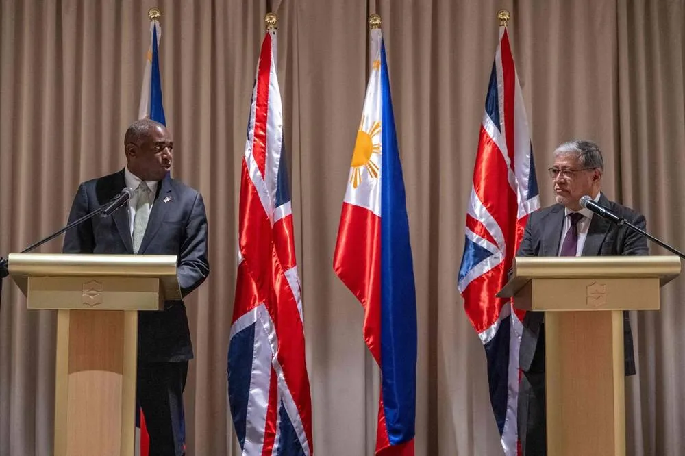 Britain, Philippines Committed to Rules-Based Order, UK’s Lammy Says
